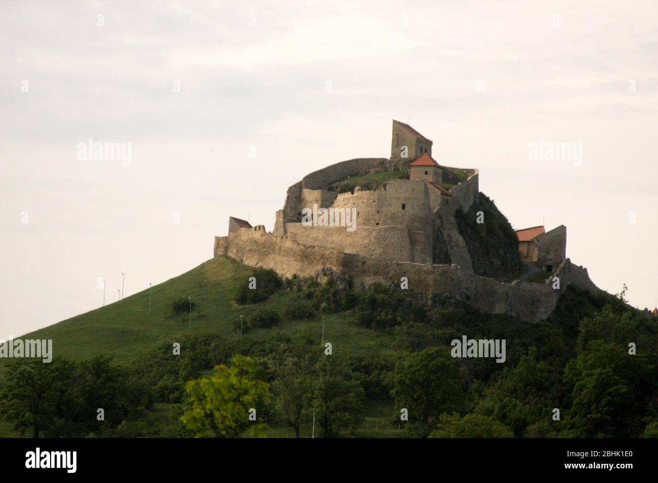 The ruins of the 13th century Rupea Citadel in Romania Stock Photo - Alamy