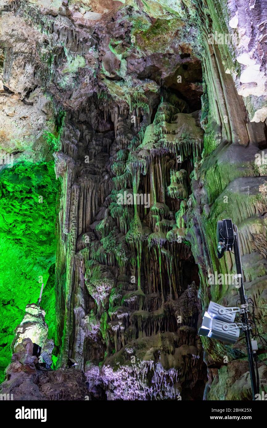 Upper Rock Nature Reserve at Gibraltar. Exploring Old St. Michaels Cave ...
