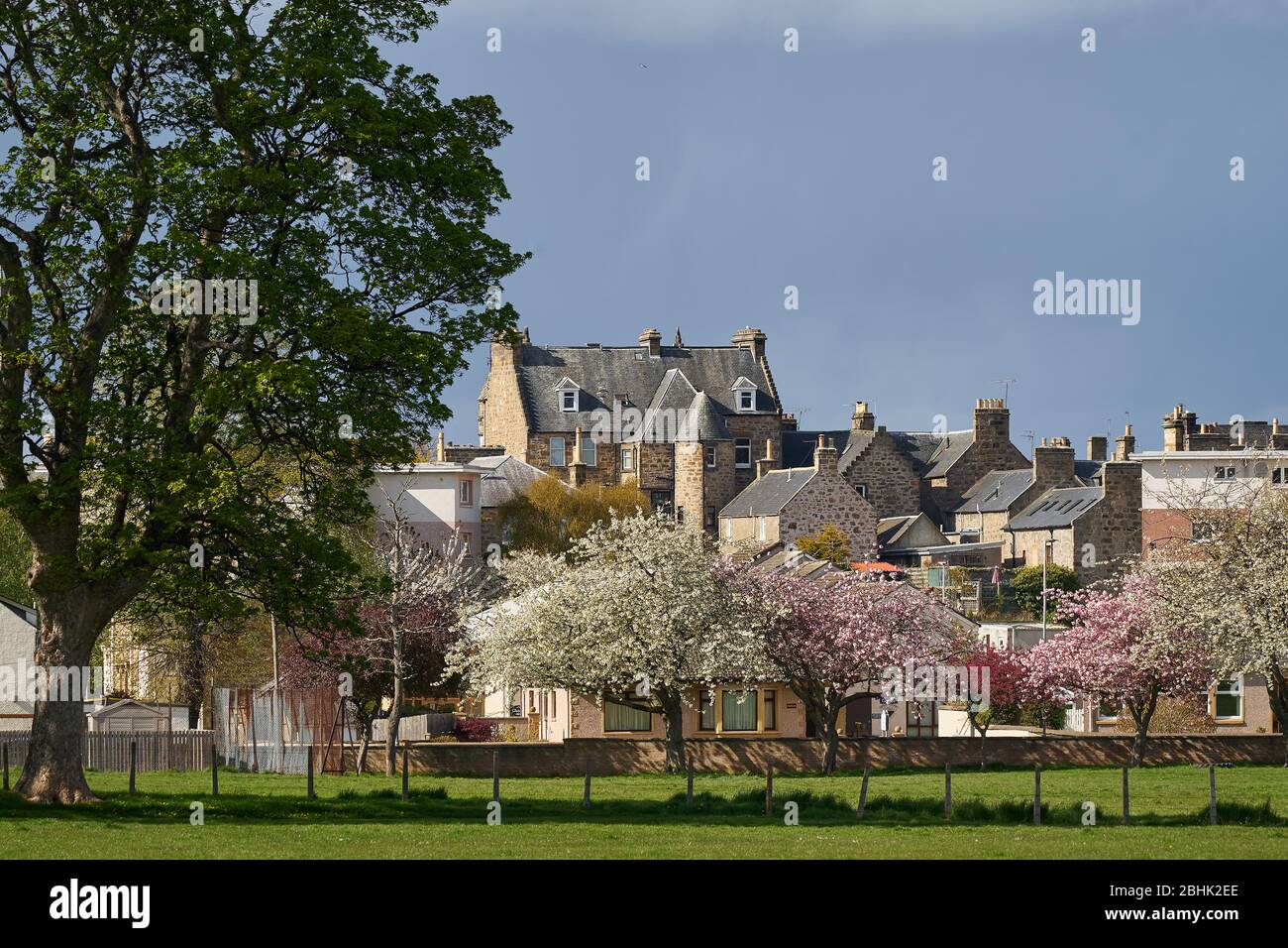 Forres Town, Moray, UK. 26th Apr, 2020. UK. This is view from Sanquhar ...