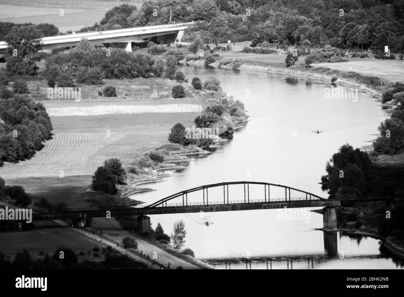 Weser river Black and White Stock Photos & Images - Alamy