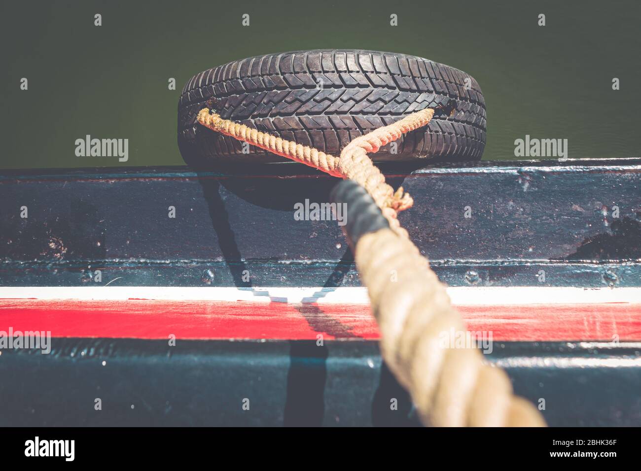 Rubber tires on side boat hi-res stock photography and images - Alamy