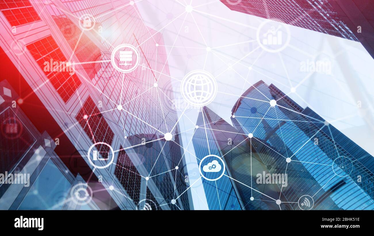 ICT. New technology concept 2020. Information and communications ...