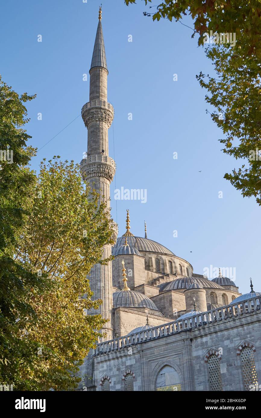 Istanbul, Turkey- September 17, 2017: Exterior of the Blue Mosque ...