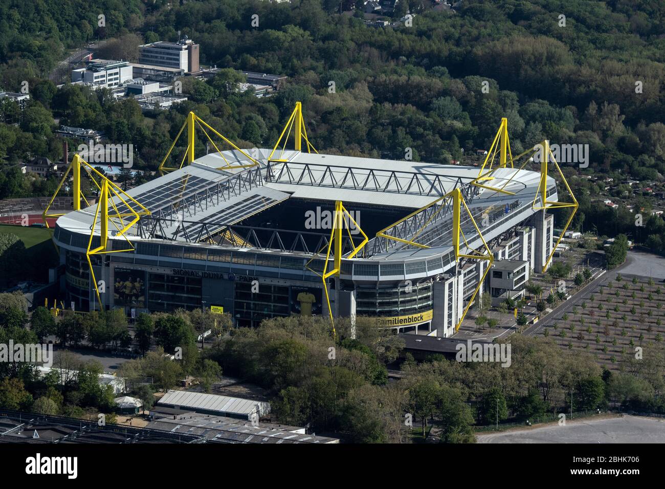 Dortmund, Germany. 26th Apr, 2020. The Signal Iduna Park, stadium of ...