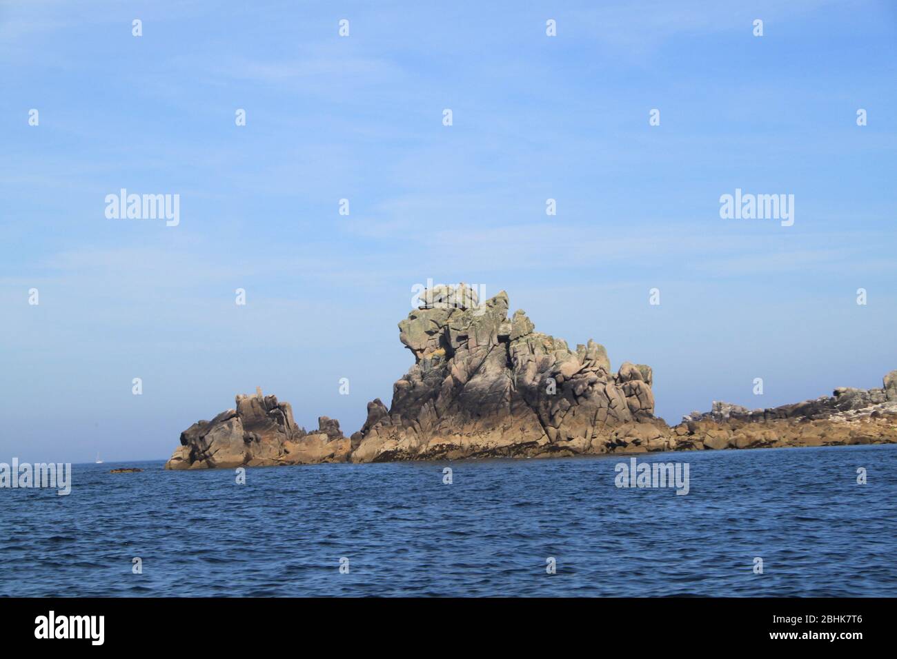 Queen Victoria Rock - Scilly Isles Stock Photo - Alamy