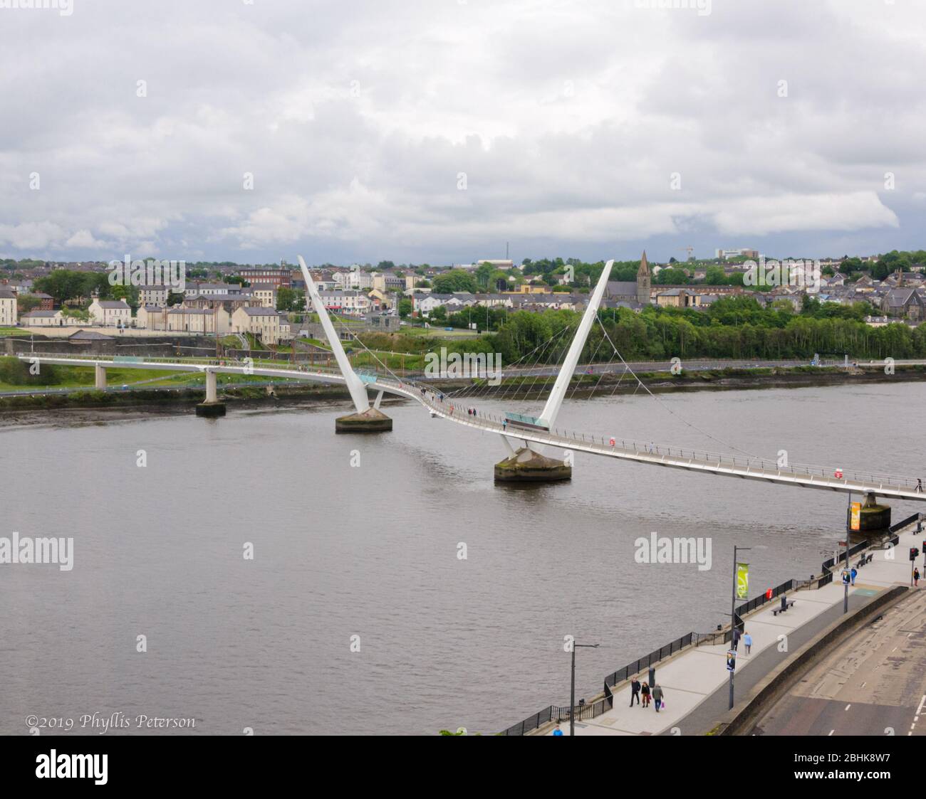 Peace bridge is a pedestrian bridge hi-res stock photography and images ...