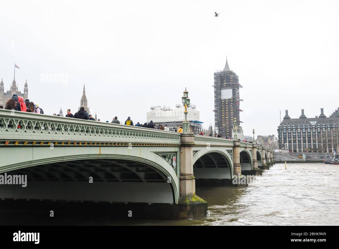 London, United Kingdom, 24th of January 2020: Big Ben's renovation ...