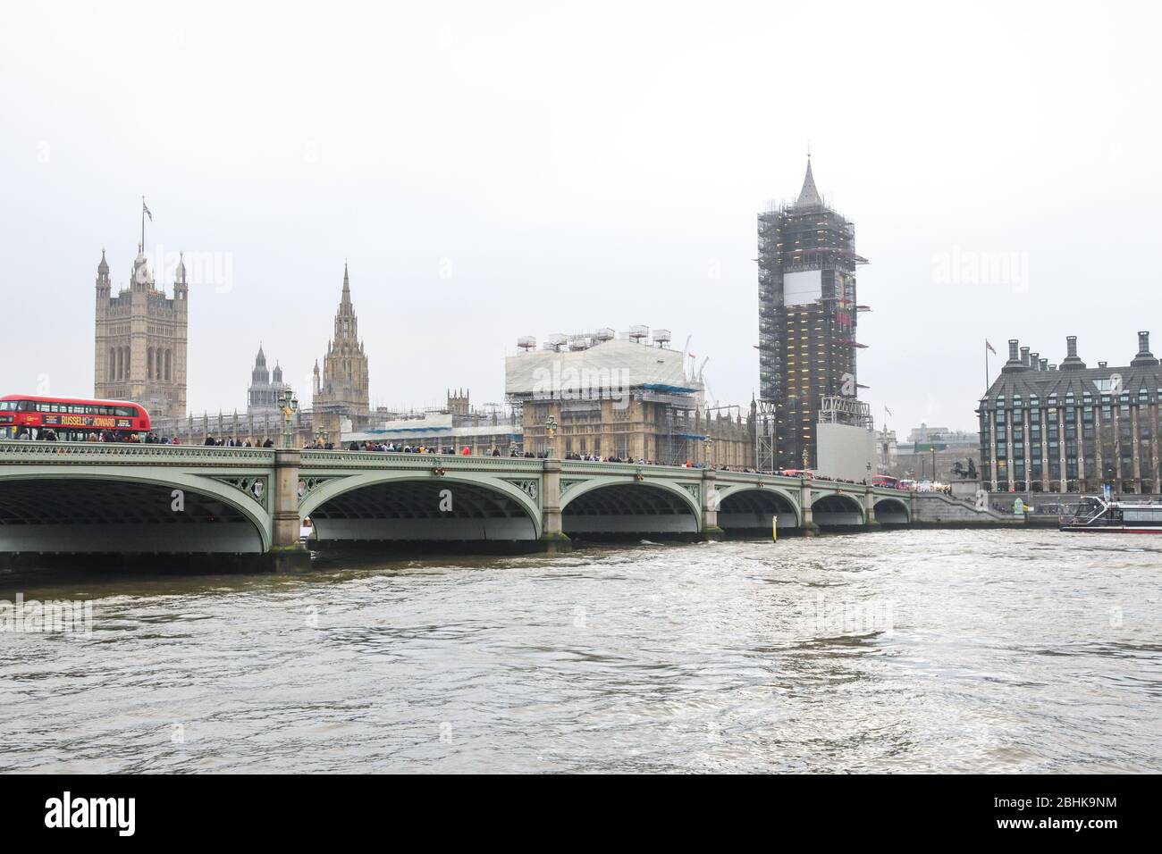 London, United Kingdom, 24th of January 2020: Big Ben's renovation ...