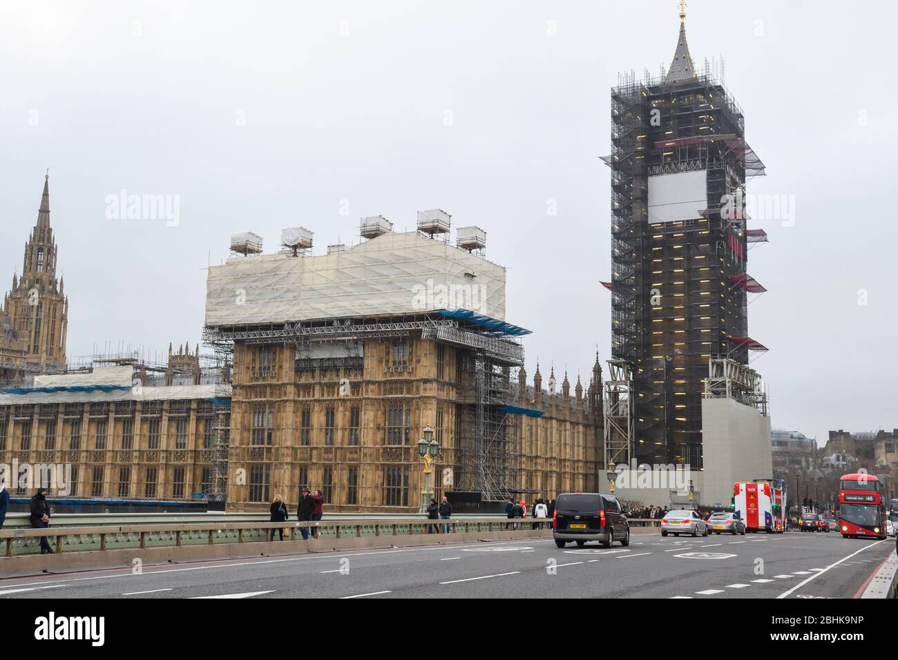 London, United Kingdom, 24th of January 2020: Big Ben's renovation ...