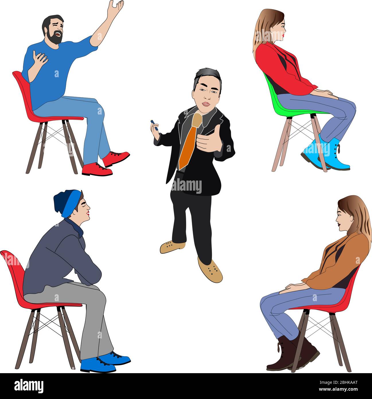 Assistants vector vectors hi-res stock photography and images - Alamy