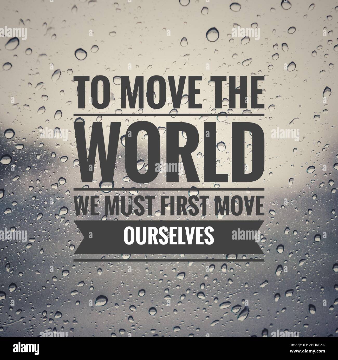 Motivational and inspirational quote - To move the world we must first ...