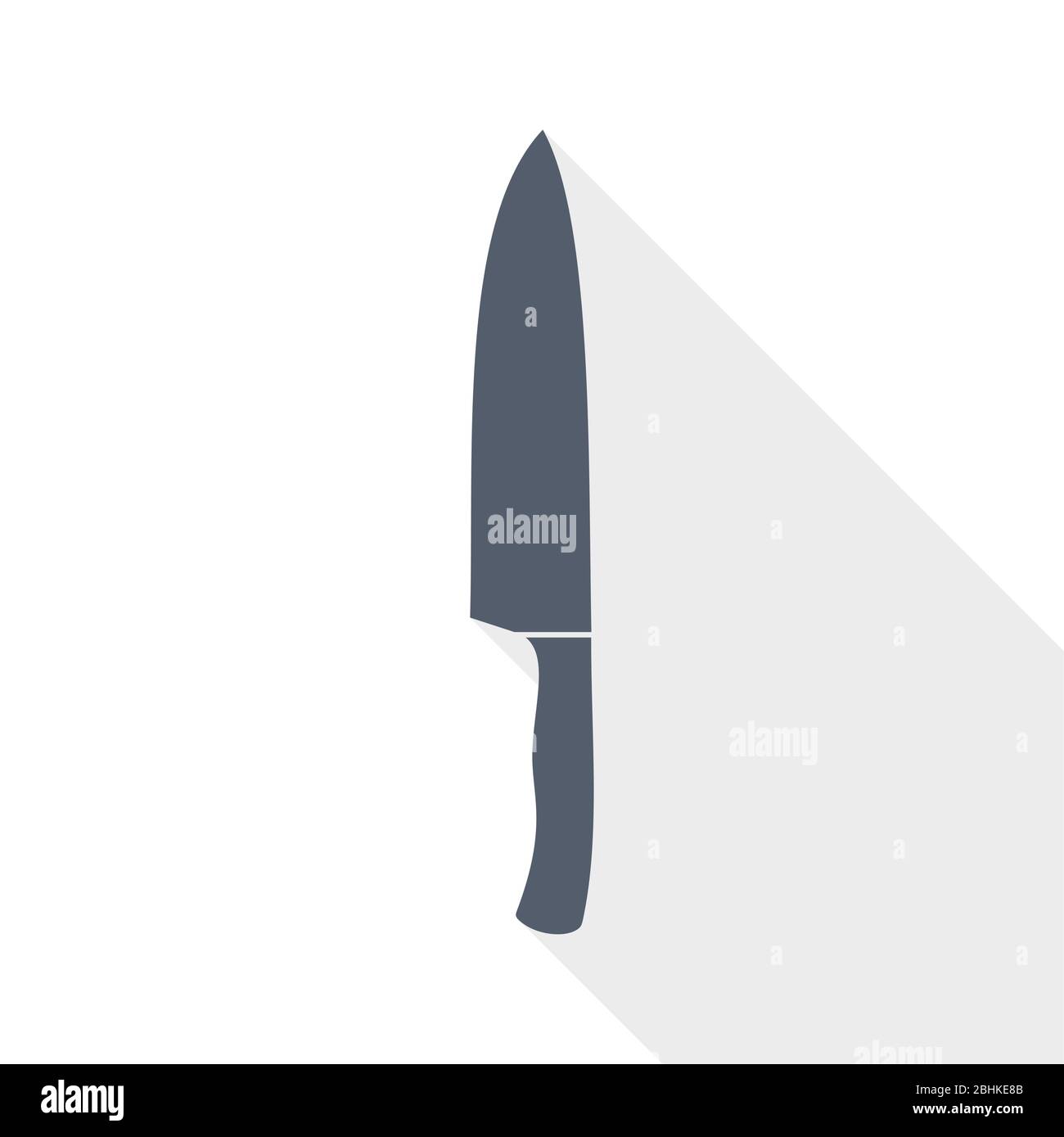 Kitchen kinfe flat design vector icon Stock Vector Image & Art - Alamy