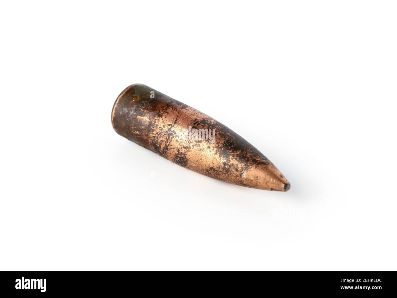 7.62 mm caliber bullet from a Soviet rifle from the Second World War ...