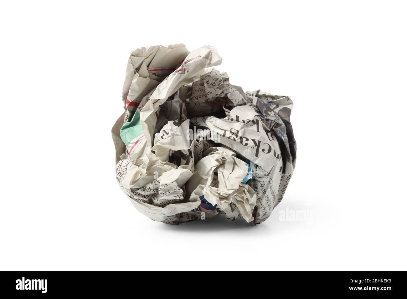 Scrunched up newspaper hi-res stock photography and images - Alamy