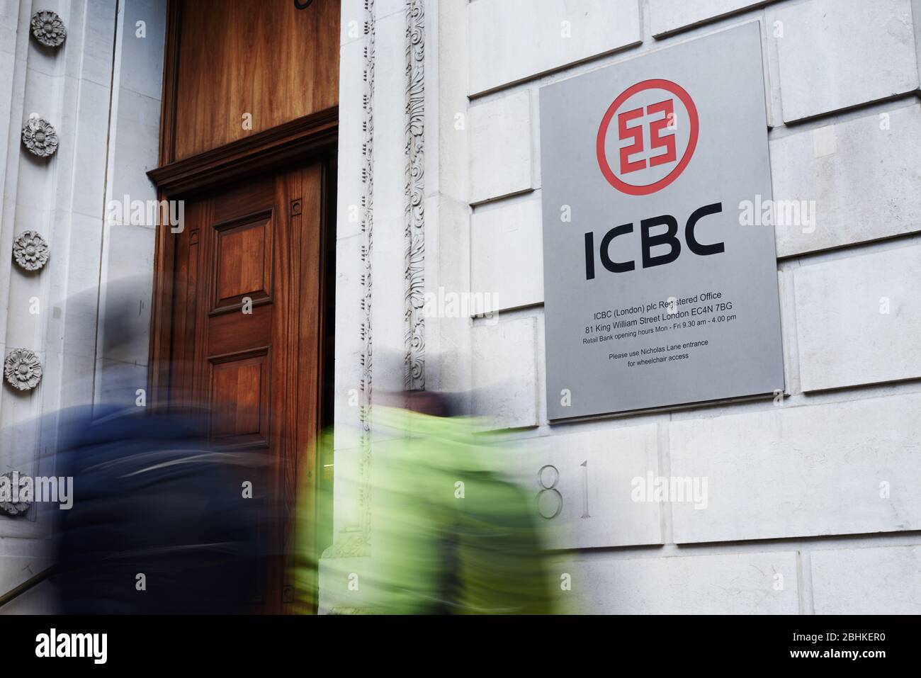 ICBC - Industrial and Commercial Bank of China in the city of London ...