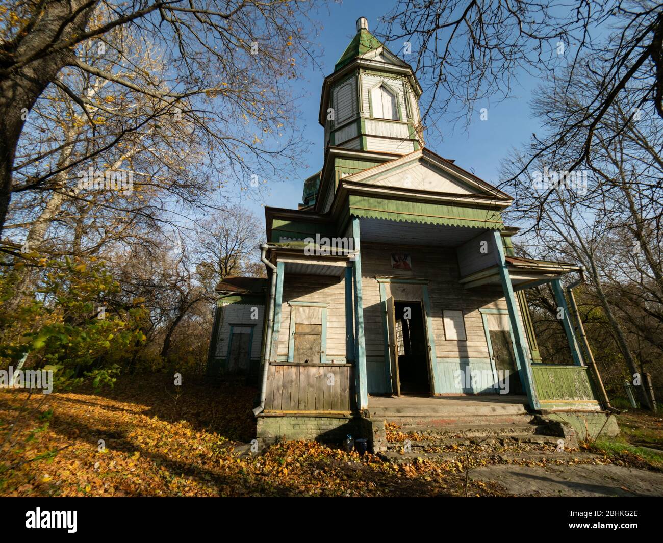 Orthodox St Michael church in Krasne, small village located in ...