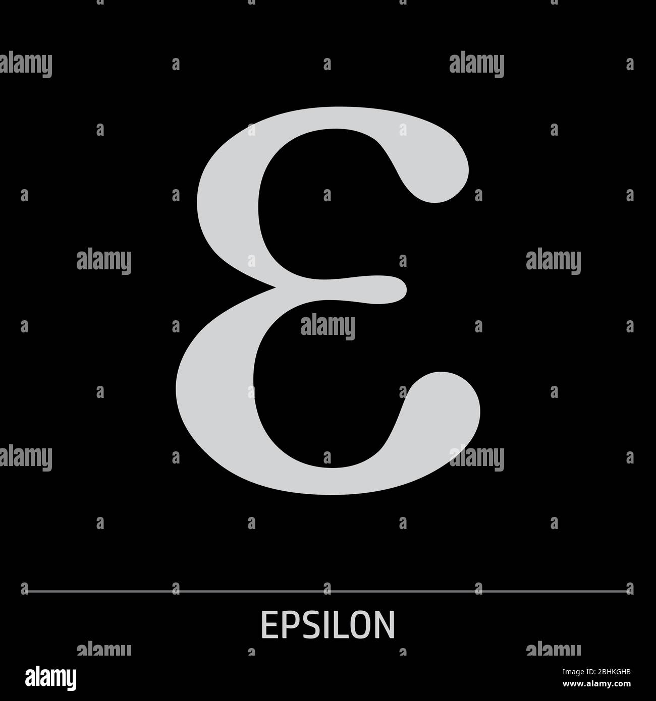Epsilon greek letter icon Stock Vector Image & Art - Alamy