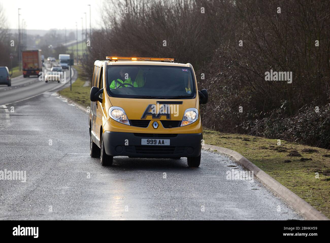 Stewart Topp, AA Patrol of the Year, attends a callout Stock Photo - Alamy