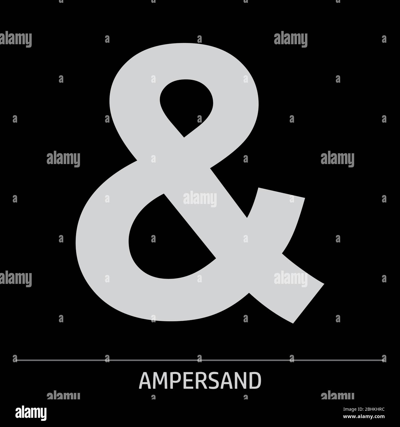 Ampersand icon illustration Stock Vector Image & Art - Alamy
