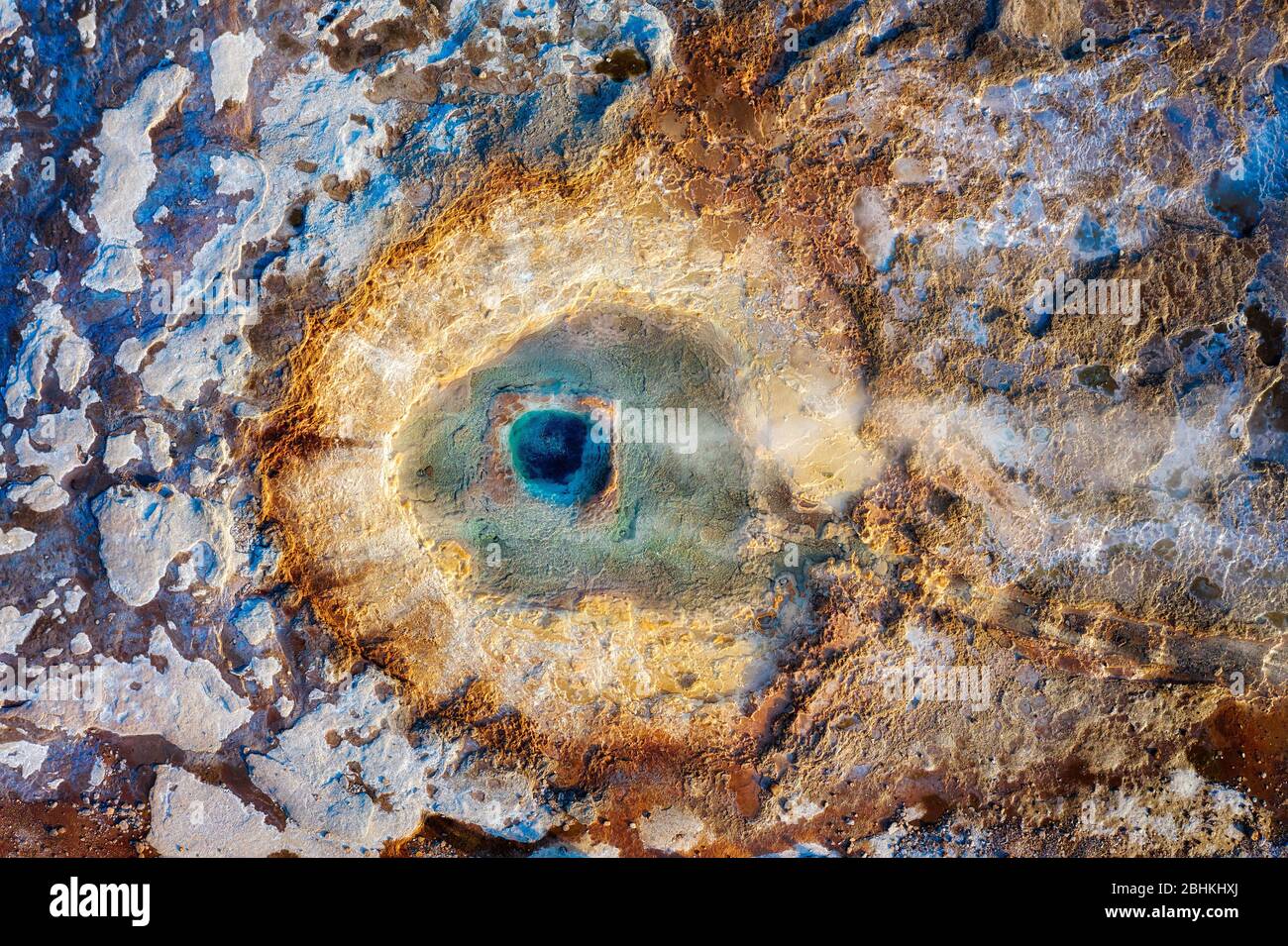 Colorful Hot Geysers in Southern Iceland , post processed in HDR Stock ...