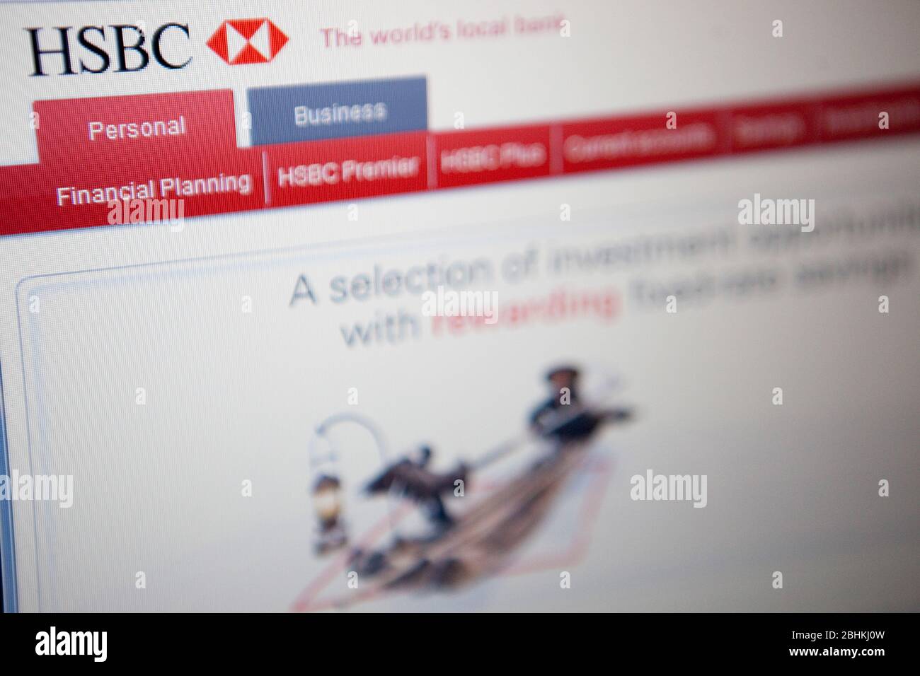 The HSBC website Stock Photo - Alamy