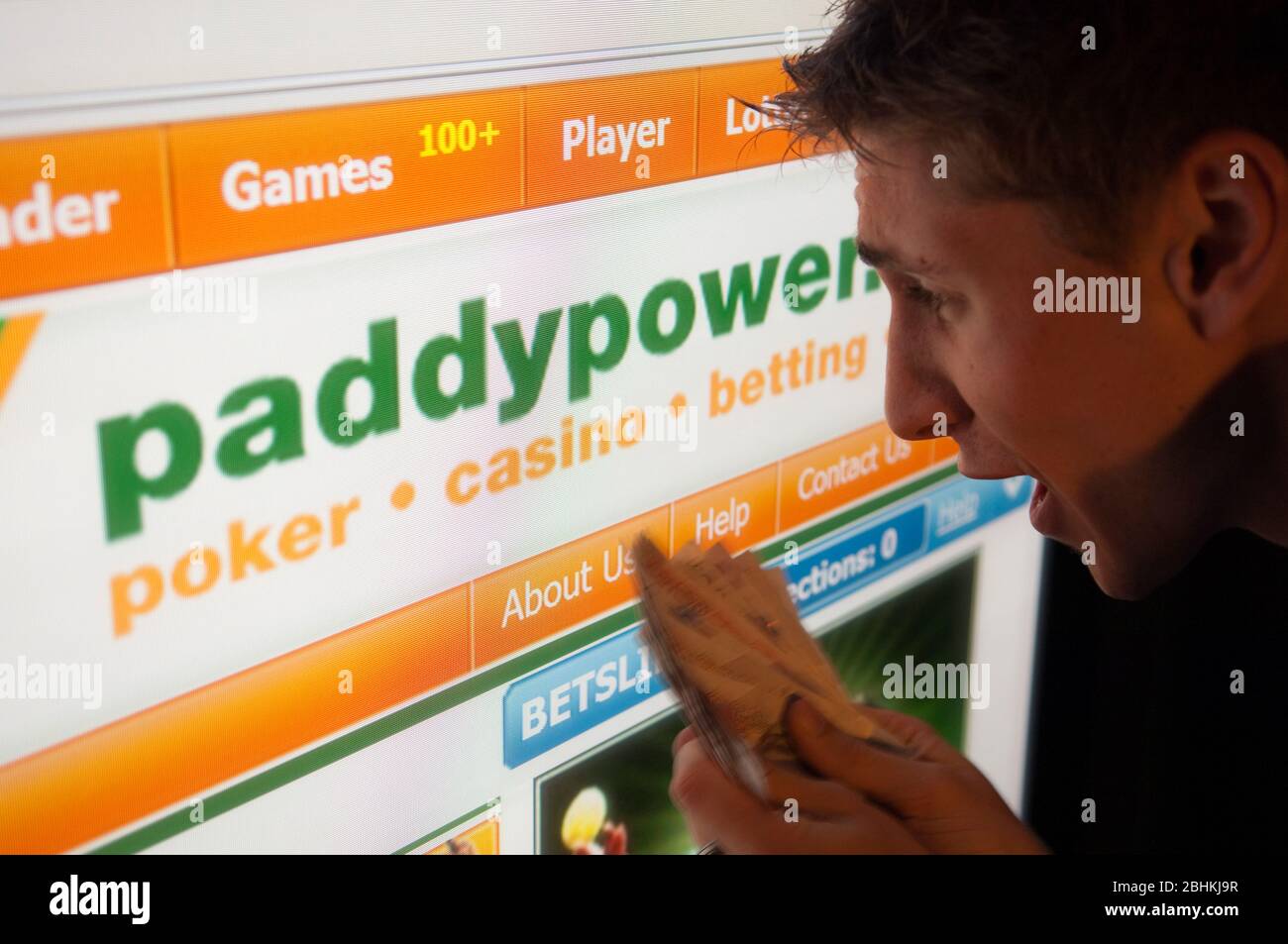 Illustrative image of the Paddy Power website Stock Photo - Alamy