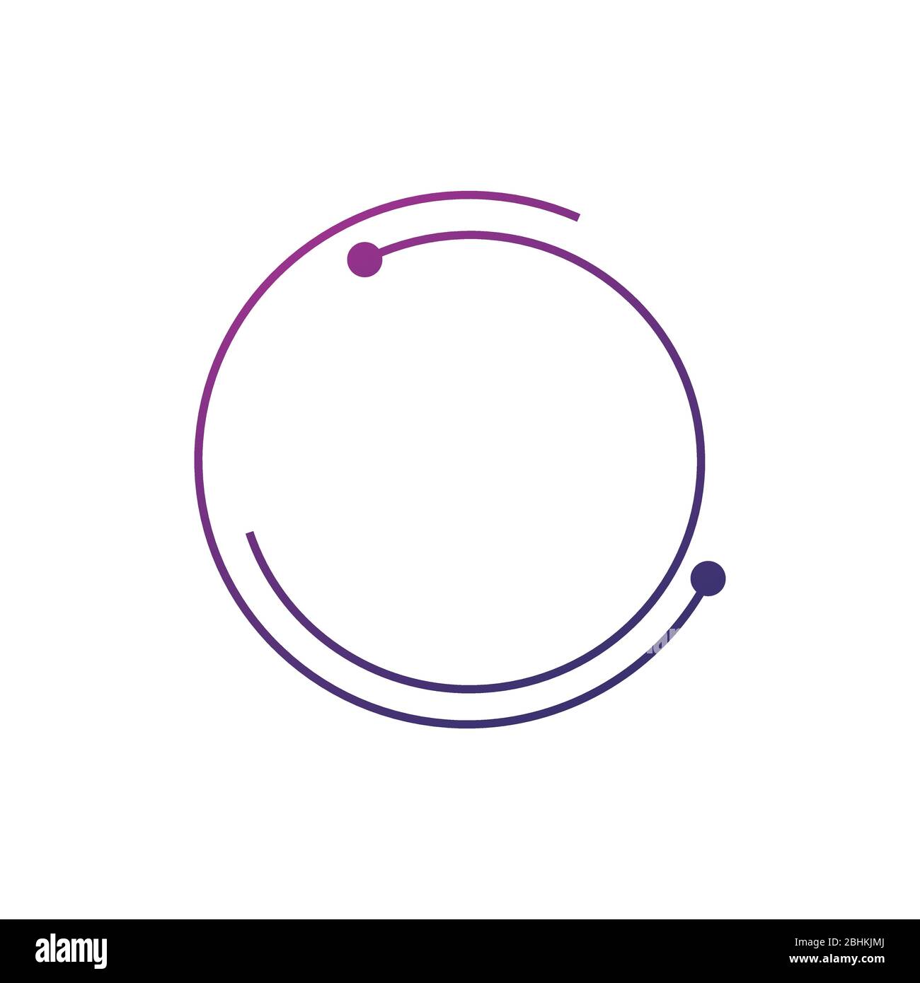 Futuristic circle interface. Stock vector illustration isolated on ...