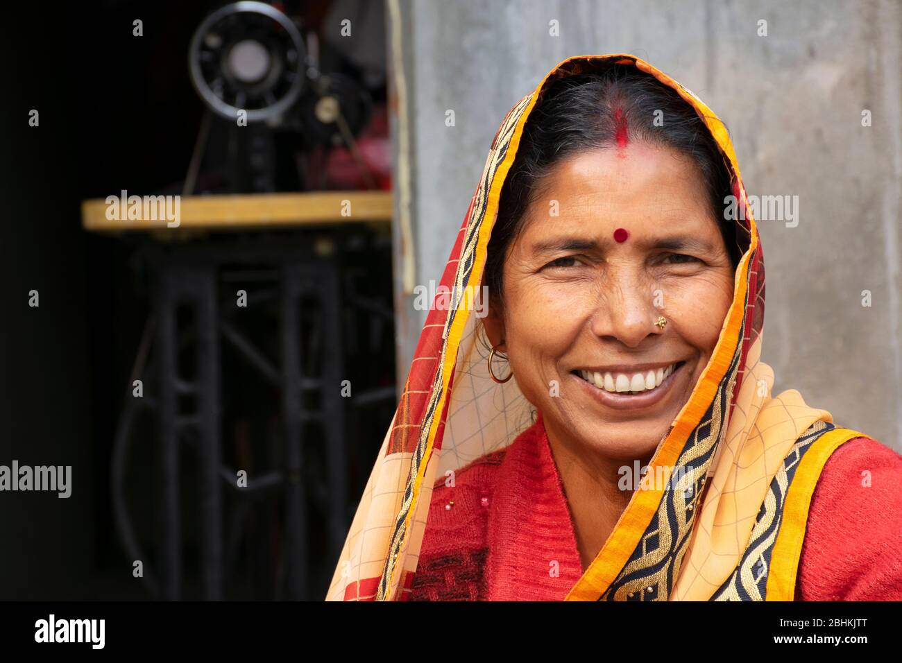 rural woman smiling Stock Photo - Alamy