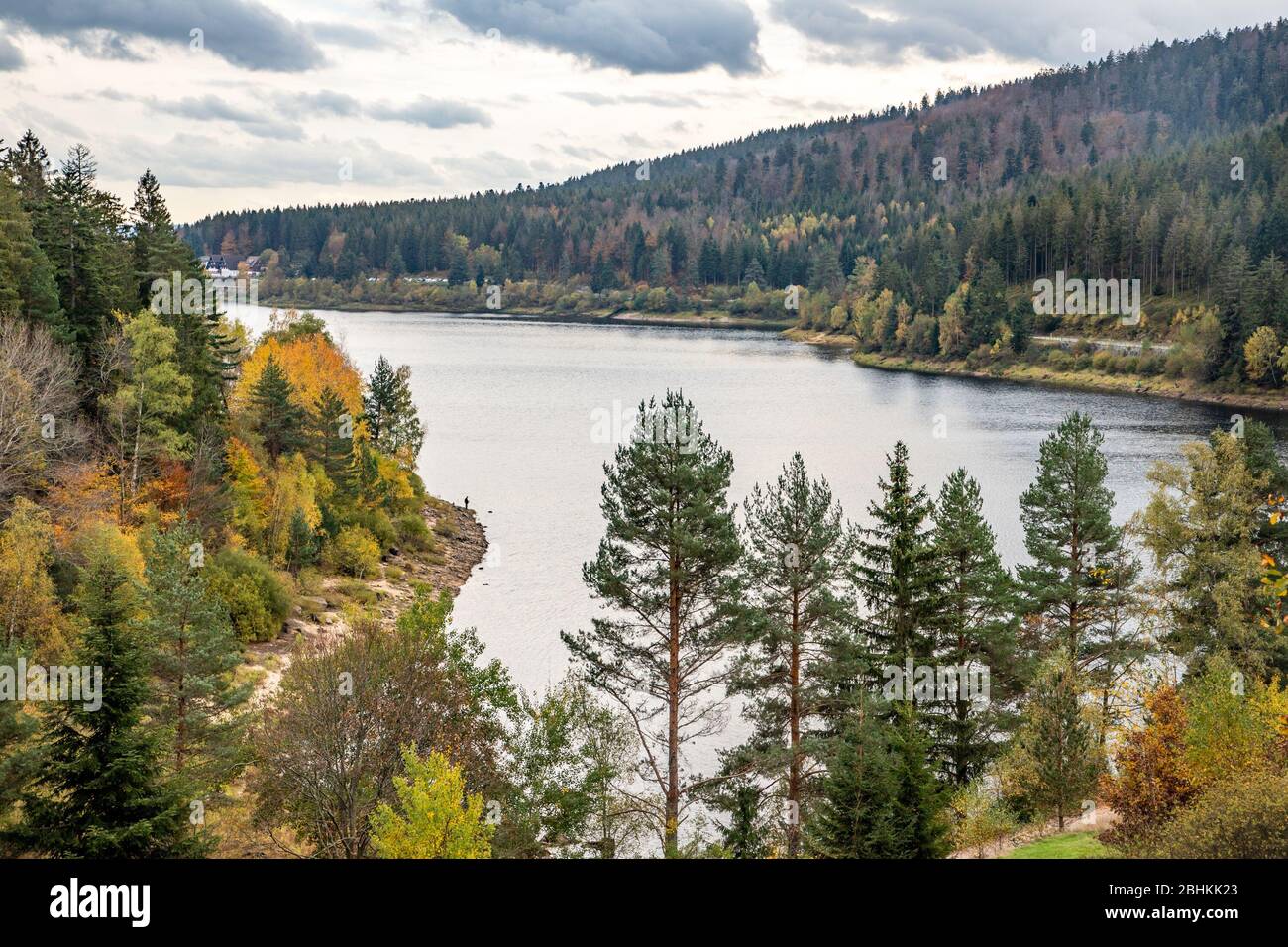 Schwarzenbach Dam and Black Forest, Forbach, Germany Stock Photo - Alamy