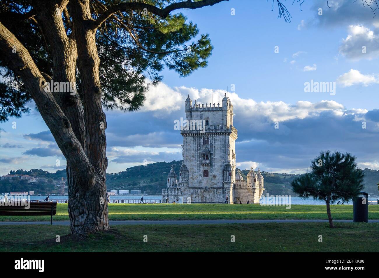 Torre de Belem, Lisbon Portugal displaying Manueline architecture with ...