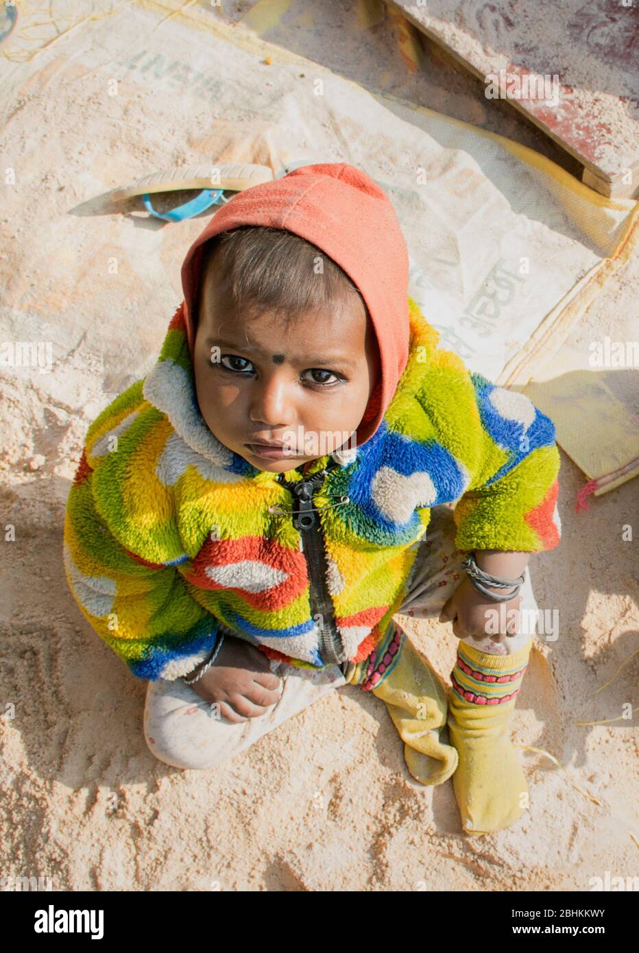 Poor rural kids playing, unprivileged indian children Stock Photo - Alamy