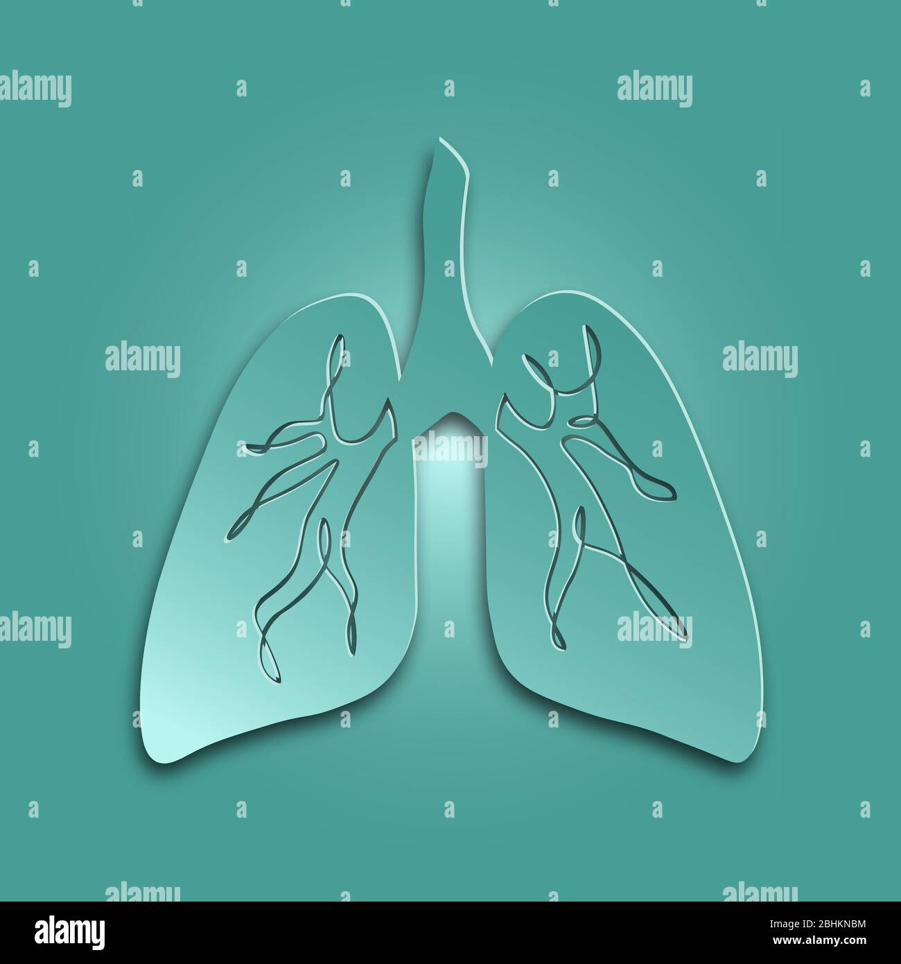Light sign-label of the hospital - vector illustration. An image from ...