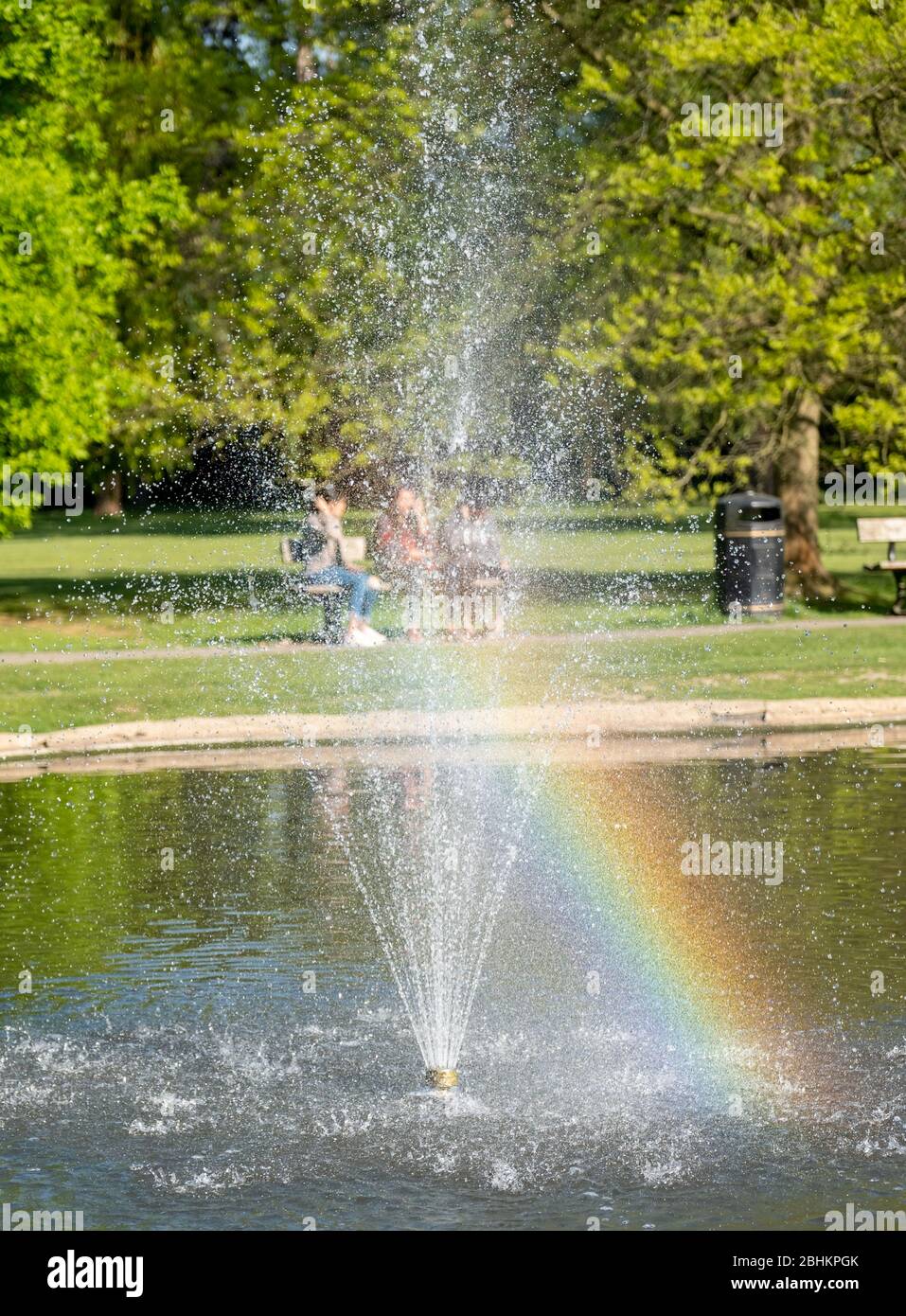 Memorial rainbow bench hi-res stock photography and images - Alamy