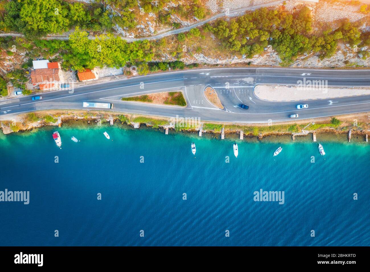 Top view port hi-res stock photography and images - Alamy