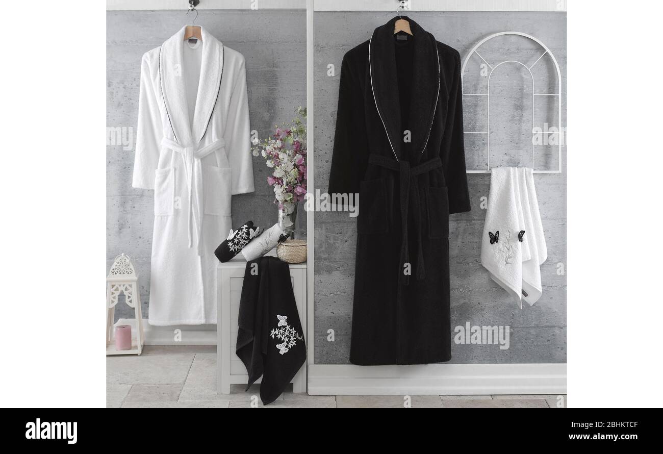 Folded bathrobe hi-res stock photography and images - Alamy