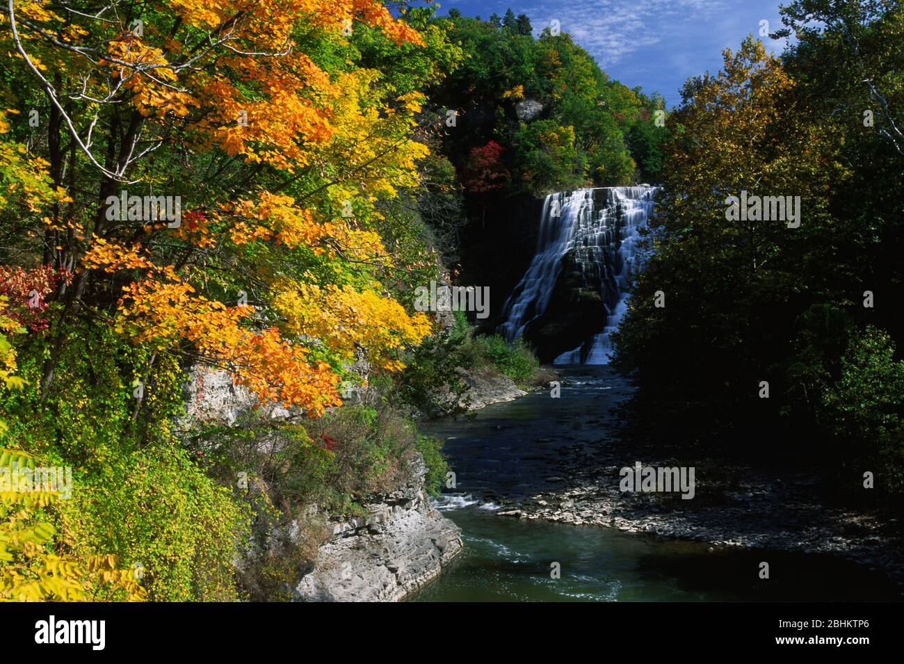 Ithaca Falls, Ithaca, New York Stock Photo - Alamy