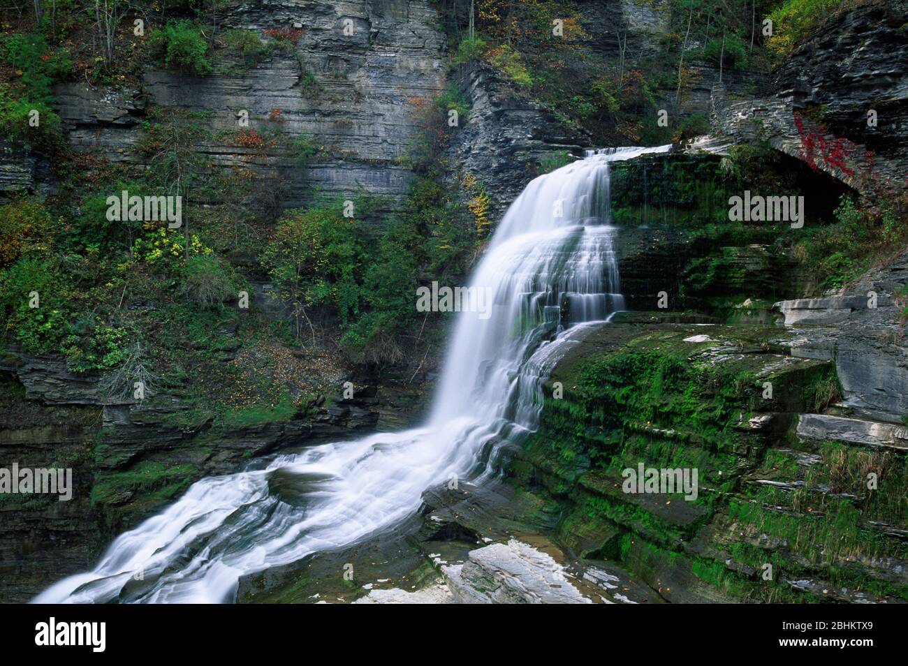 Lucifer Falls, Robert H Treman State Park, New York Stock Photo - Alamy