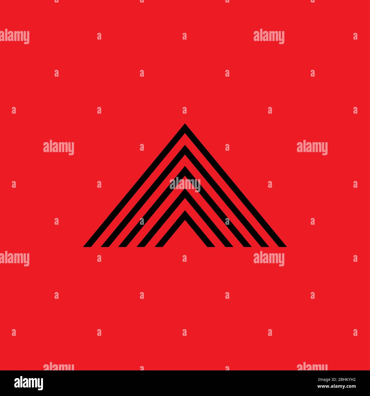 triangle stripes mountain logo vector Stock Vector Image & Art - Alamy