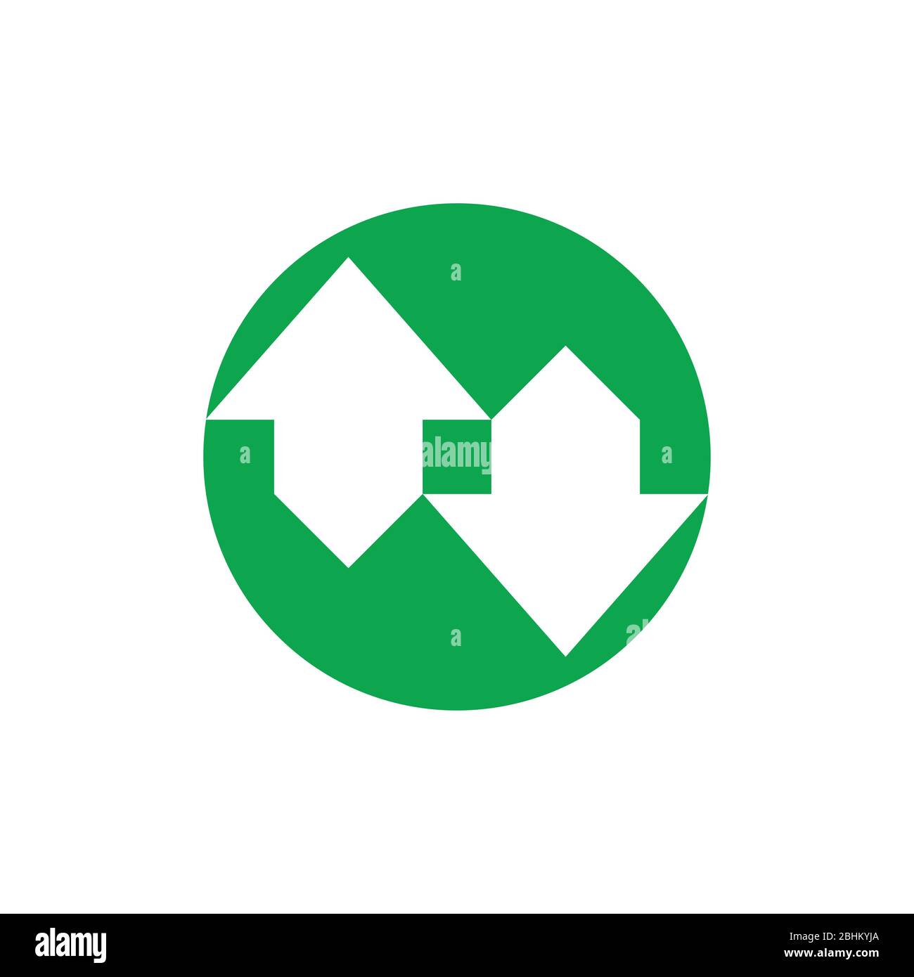 linked geometric arrow logo vector Stock Vector Image & Art - Alamy