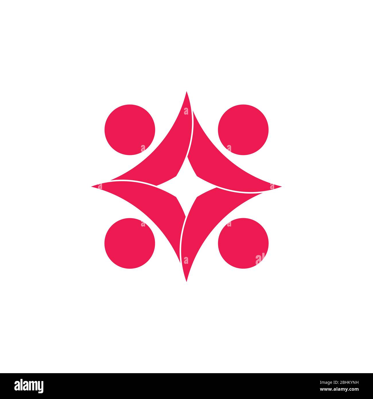square people company meeting logo vector Stock Vector Image & Art - Alamy