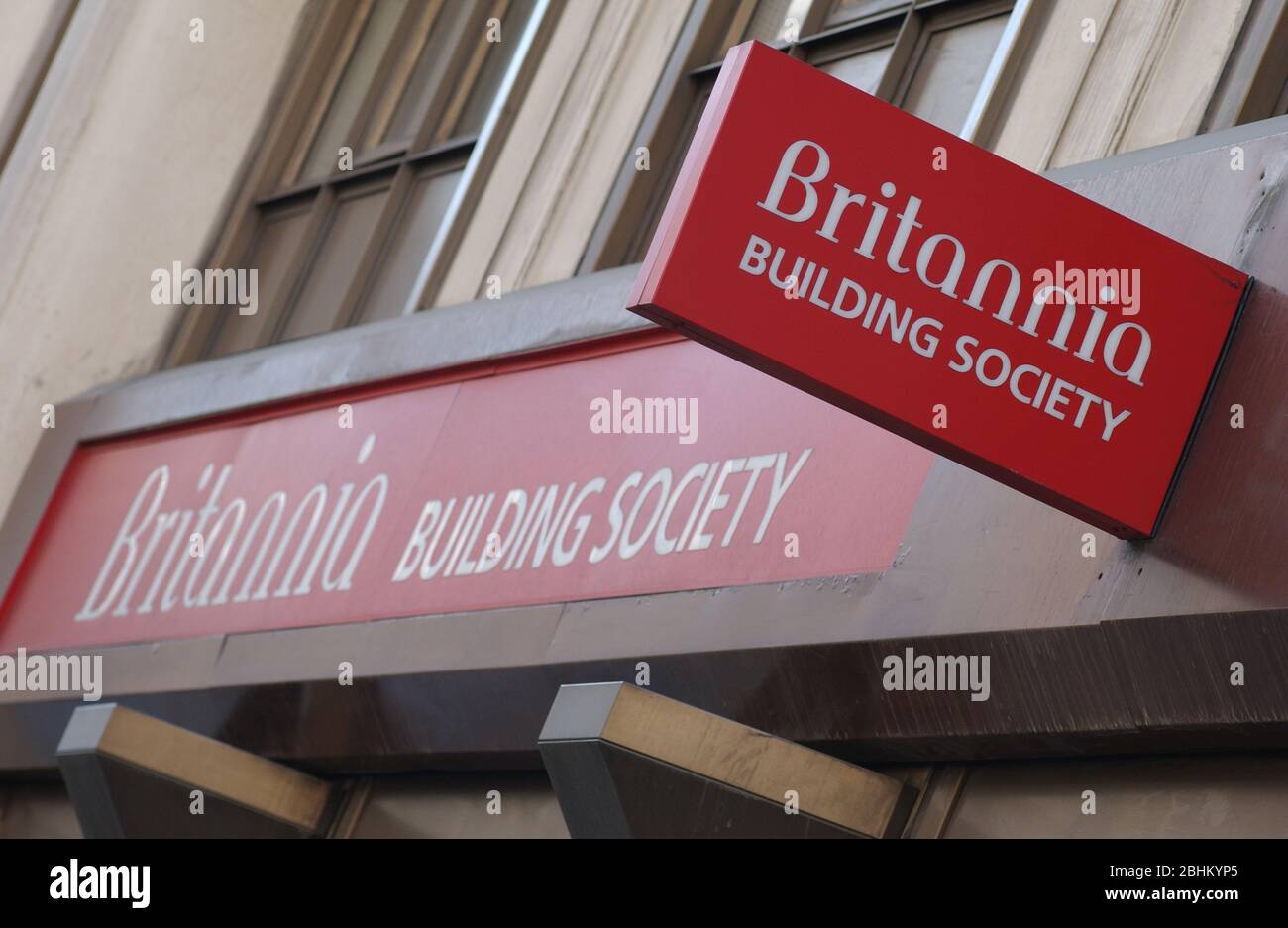 Exterior of a Britannia Building Society branch Stock Photo - Alamy