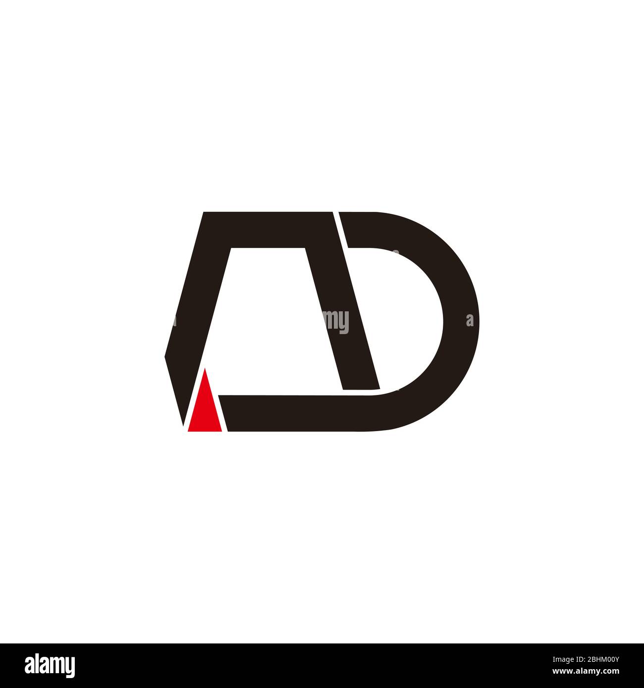 letter nd simple geometric line arrow symbol logo vector Stock Vector ...