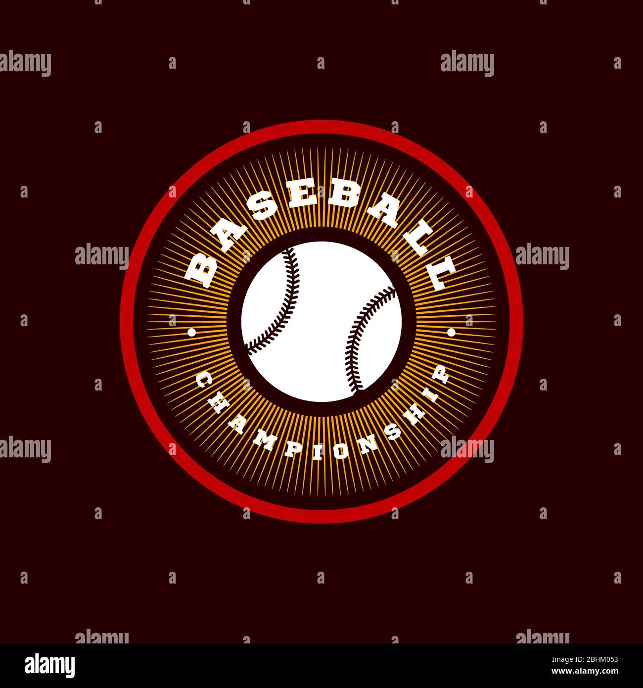 Baseball Modern professional sport Typography in retro style. Vector ...
