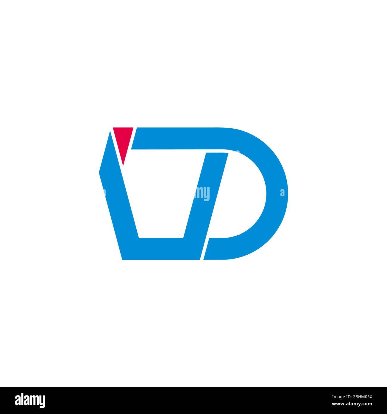 letter ud simple geometric line symbol logo vector Stock Vector Image ...