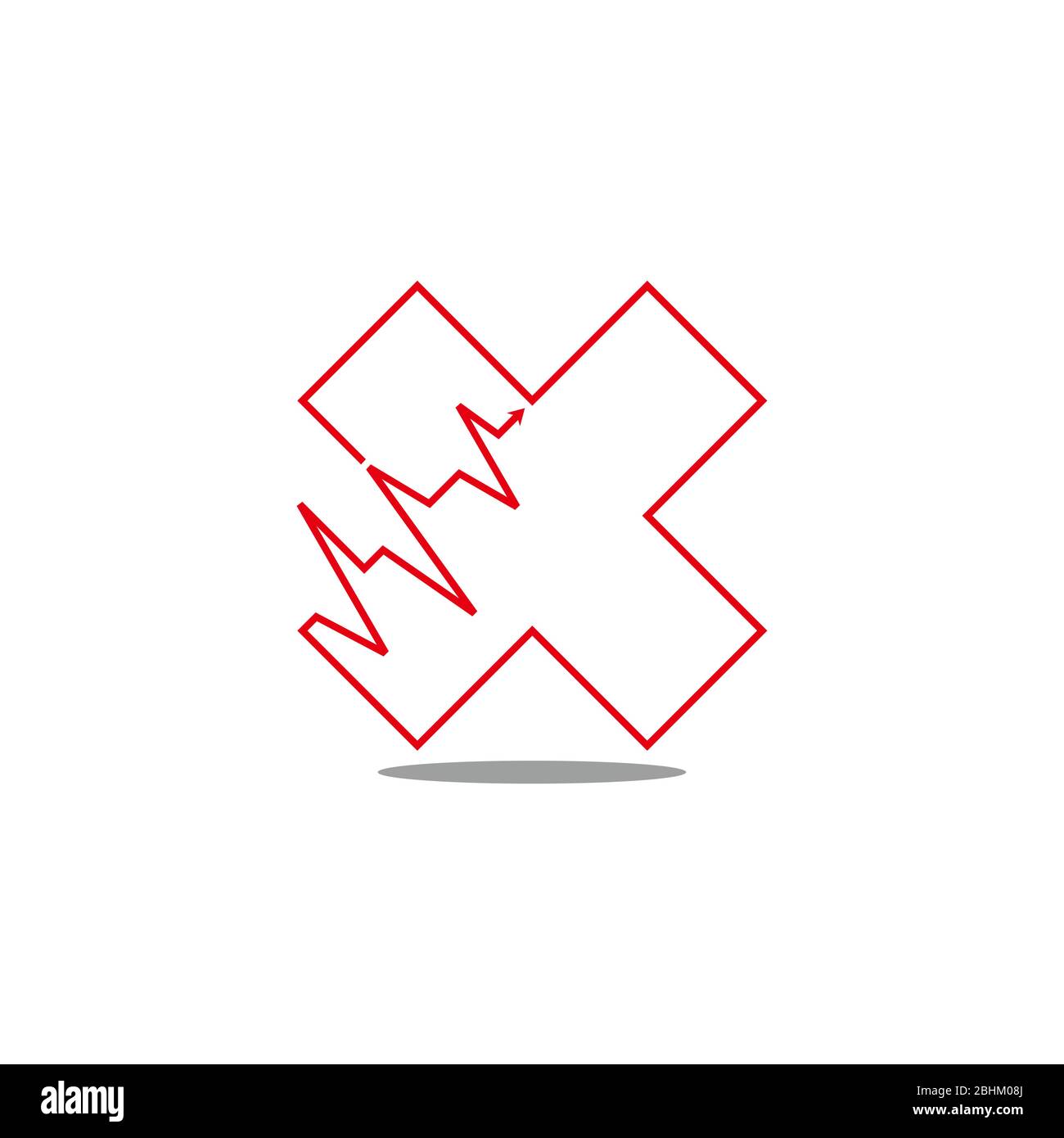 Heart rate logo Cut Out Stock Images & Pictures - Alamy