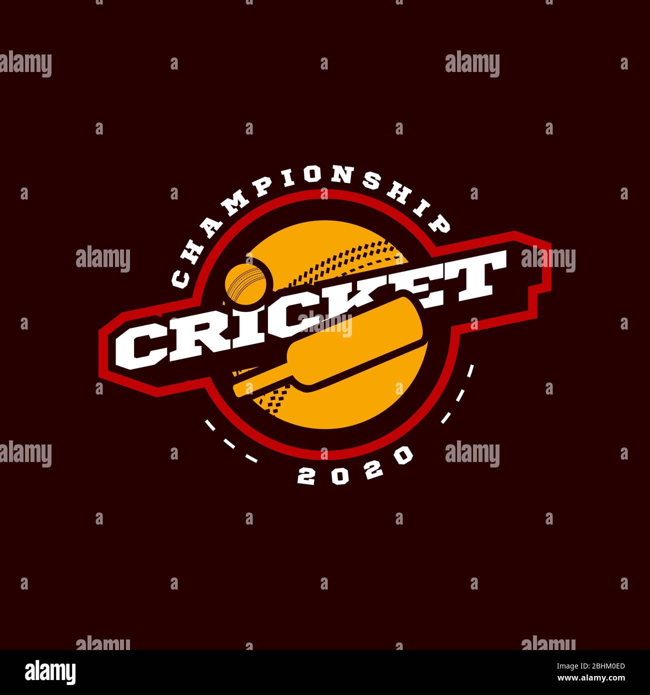 Dynamic cricket logo hi-res stock photography and images - Alamy