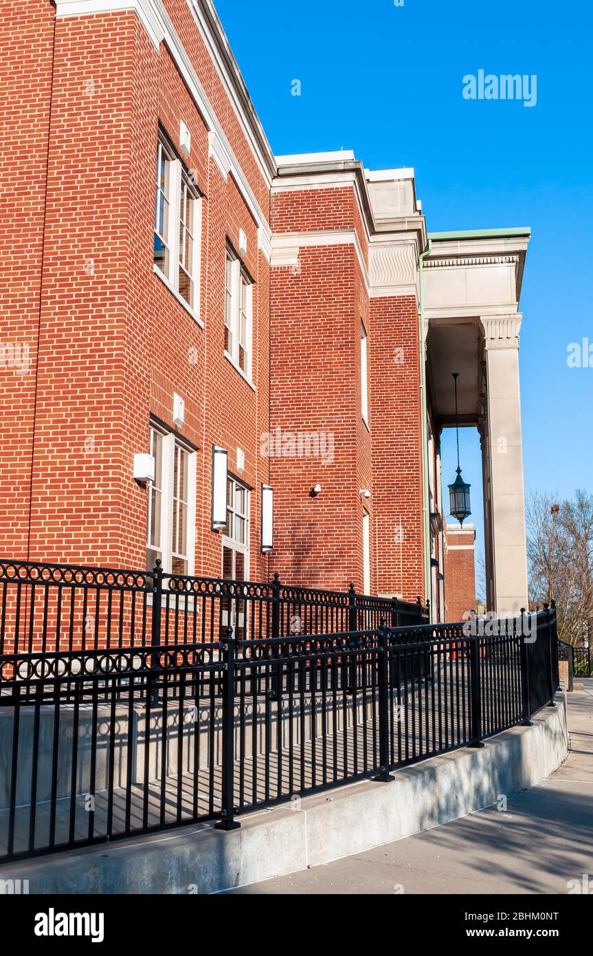 The entrance to Quaker Valley Middle school, the former Sewickley High ...