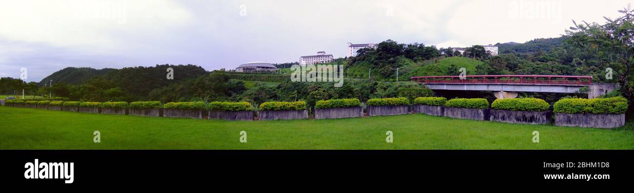 Exterior view of the Fo Guang University campus at Yilan, Taiwan Stock ...