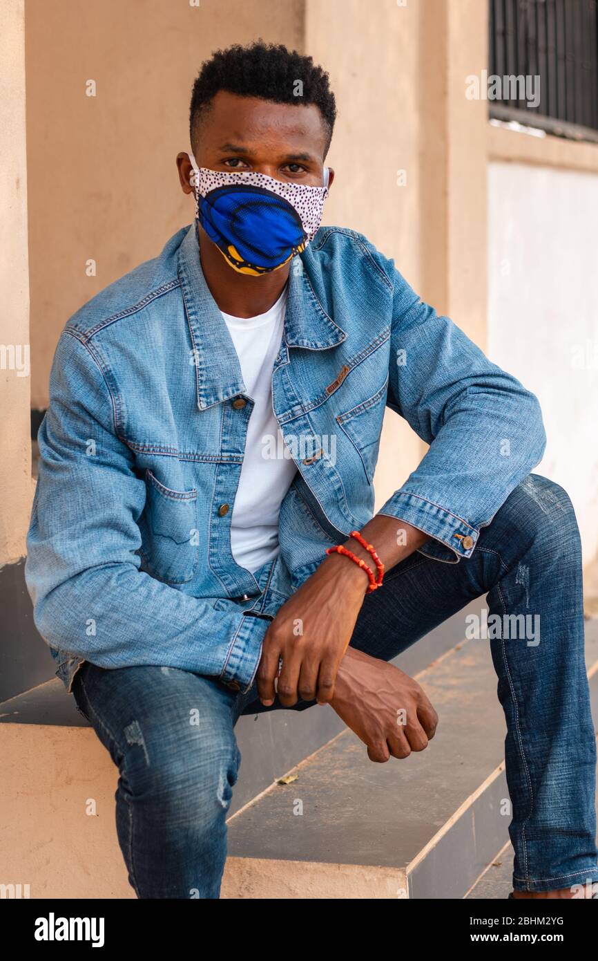 Africans Wearing their customize Face mask to prevent the spread of ...