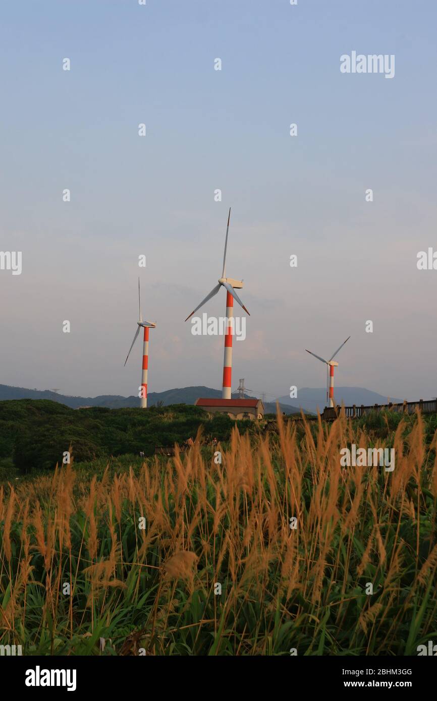 Windmill of the Shimen Wind Farm at Taiwan Stock Photo - Alamy